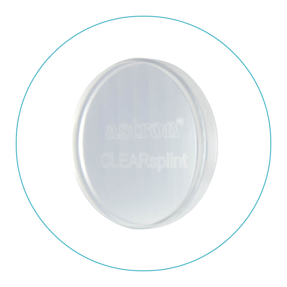 astron® CLEARsplint® Disc Ø98mm x 20mm mit Schulter - Dental Balance